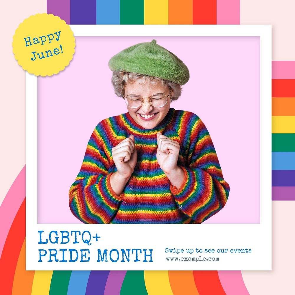 Pride month Facebook post template | Free Photo - rawpixel