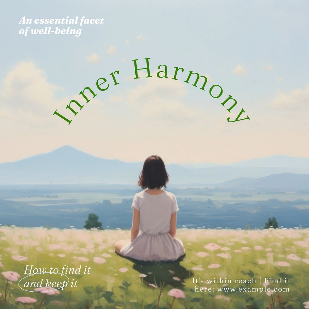 Inner harmony Instagram post template | Free Photo - rawpixel