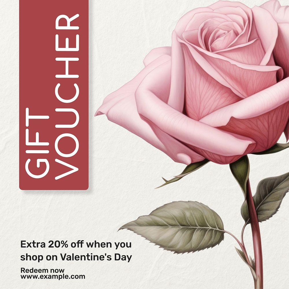 Gift voucher Instagram post template | Free Photo - rawpixel