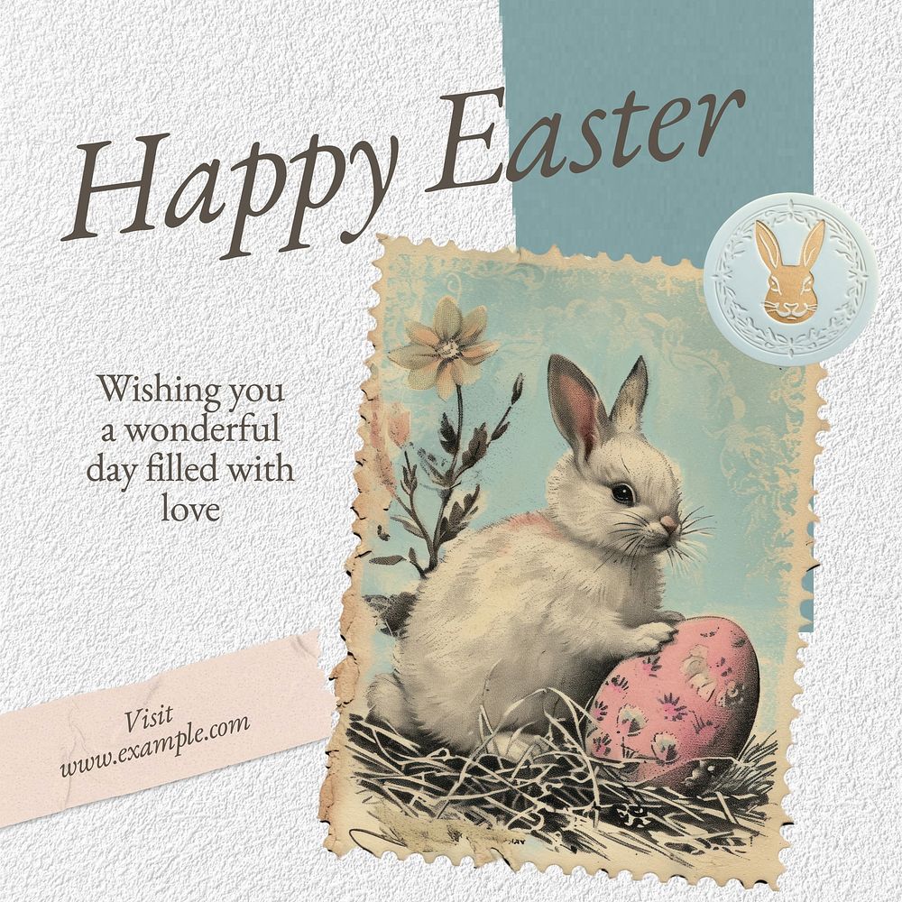 Happy easter Facebook post template | Free Photo - rawpixel