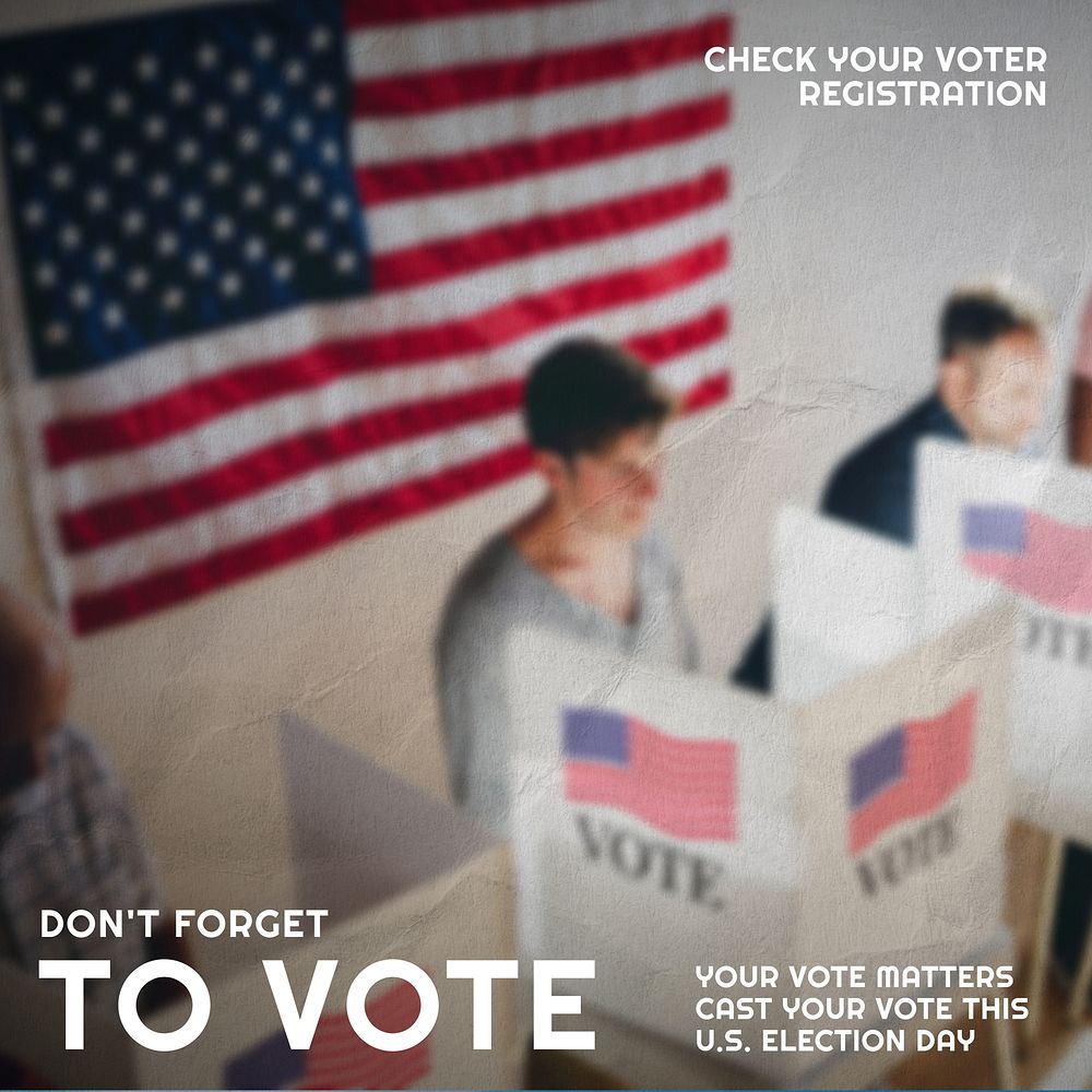 U.S. election Instagram post template | Free Photo - rawpixel