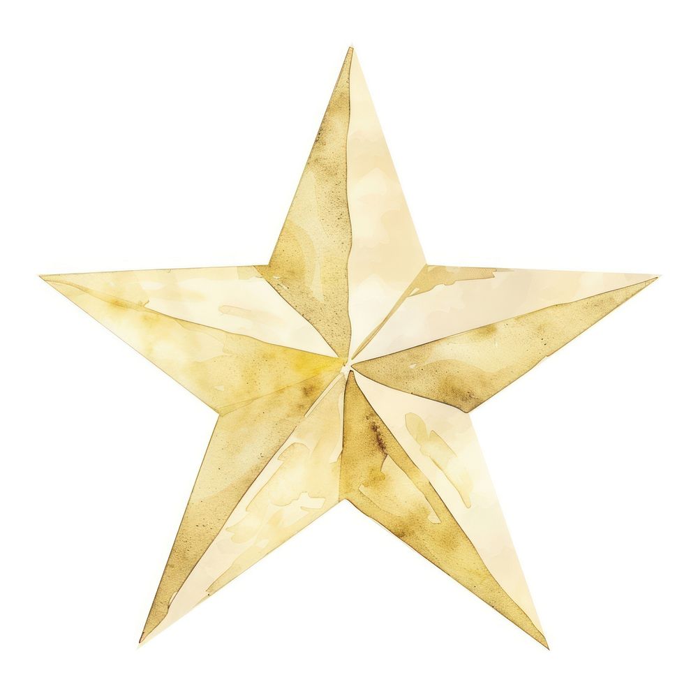 Clean light yellow star symbol | Free Photo Illustration - rawpixel