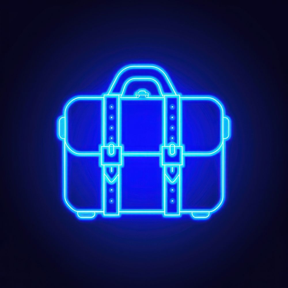 Travel icon neon scoreboard light. | Free Photo Illustration - rawpixel