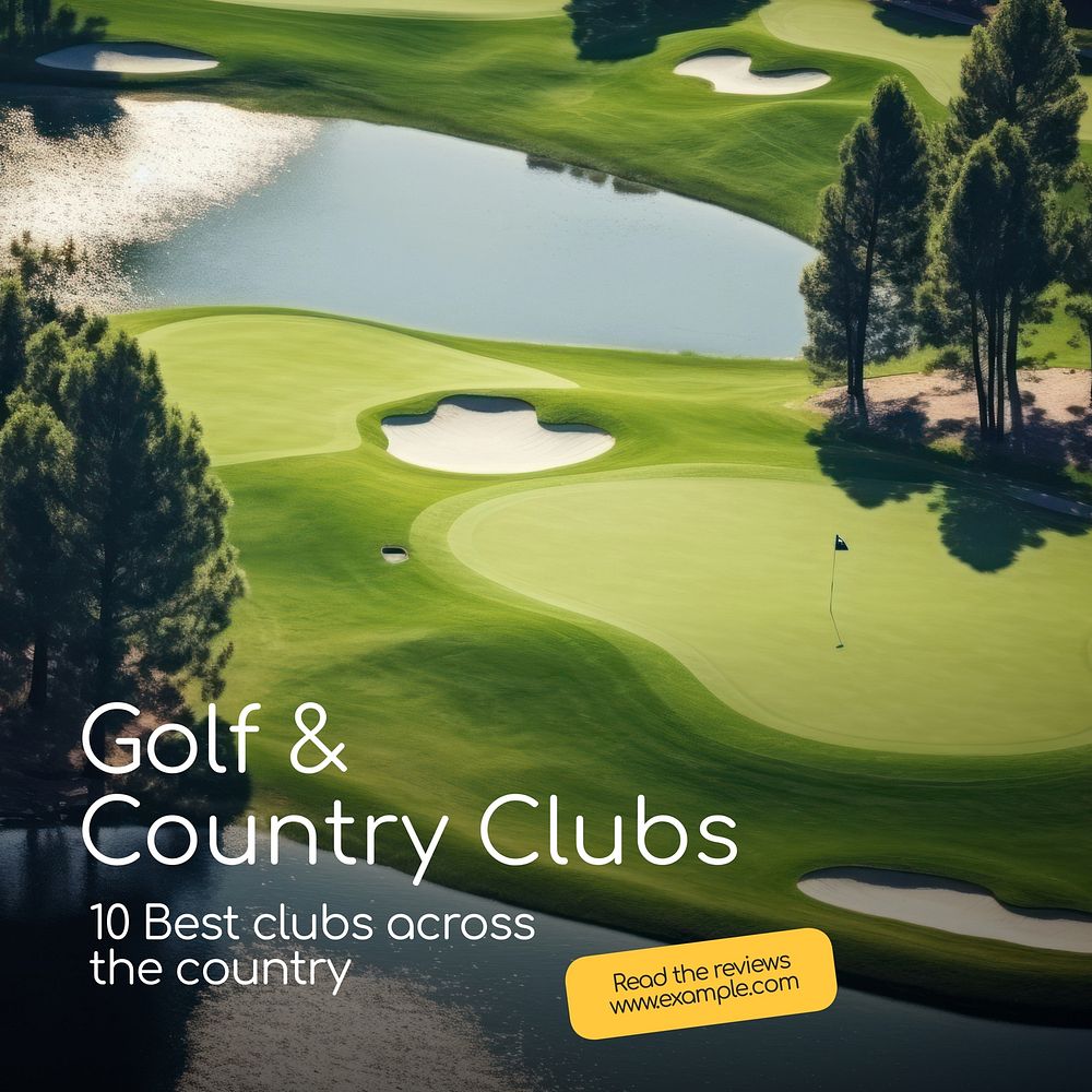 Golf & country club Instagram | Free Photo - rawpixel