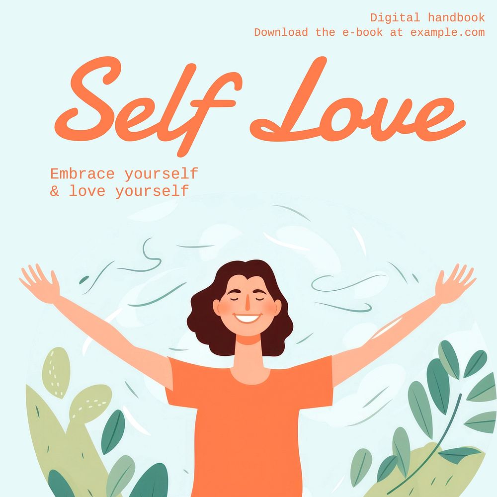 Self love ebook Instagram post | Free Photo - rawpixel