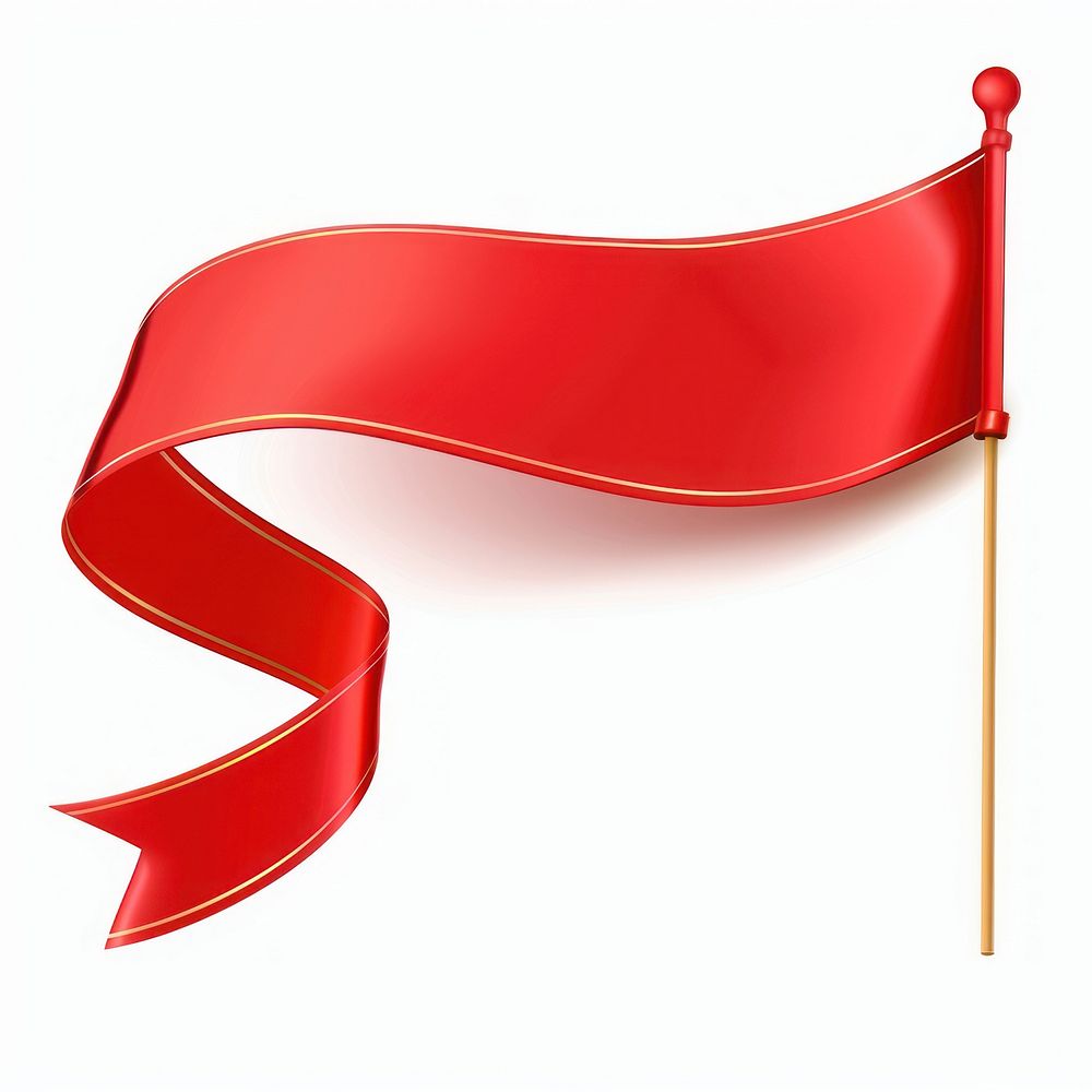 Red ribbon flag furniture crib | Free Photo Illustration - rawpixel