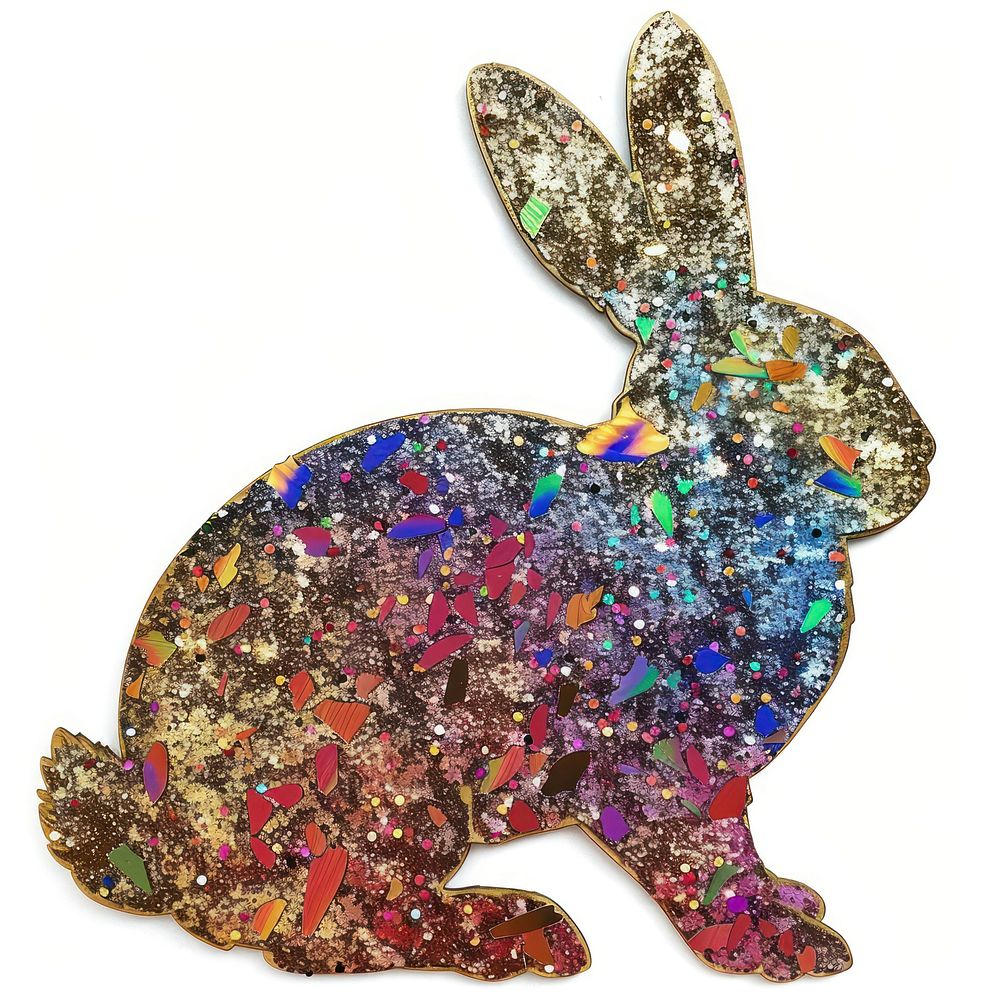 Bunny shape collage cutouts accessories | Free Photo Illustration ...