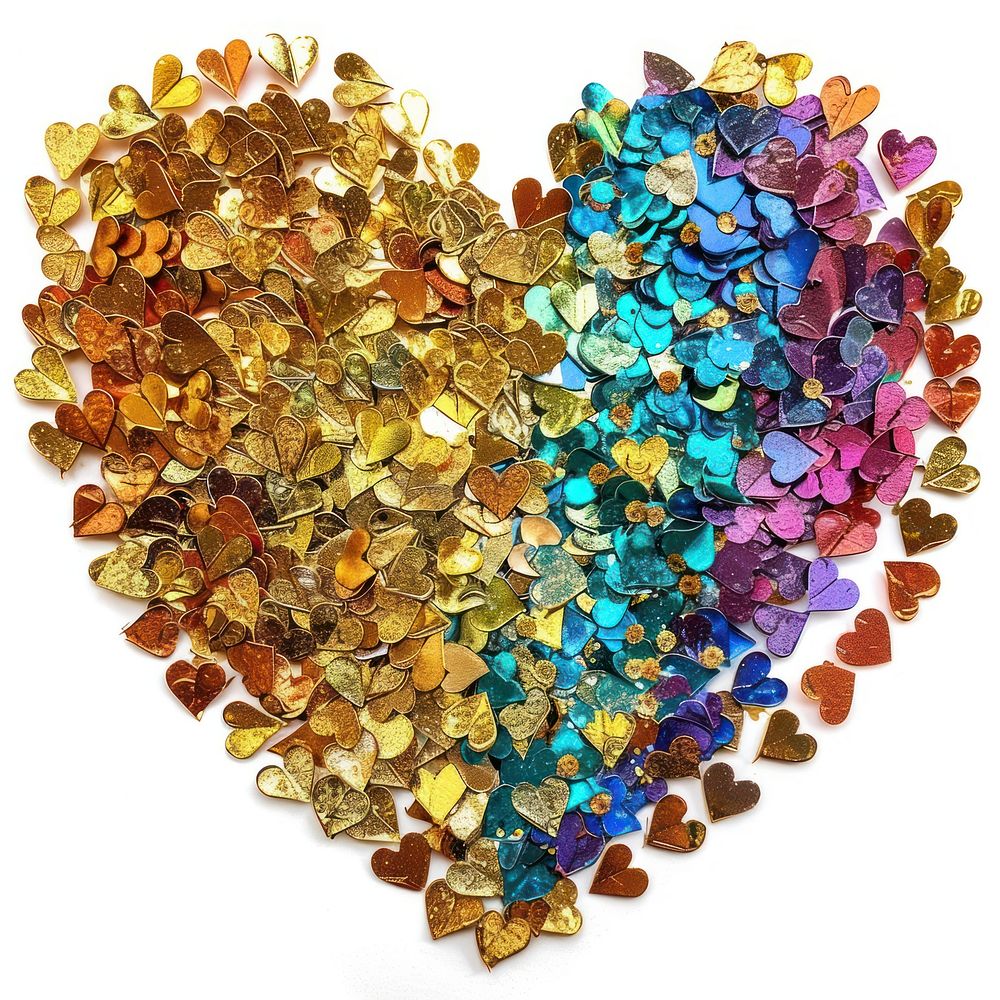 Heart shape collage cutouts accessories | Free Photo Illustration ...