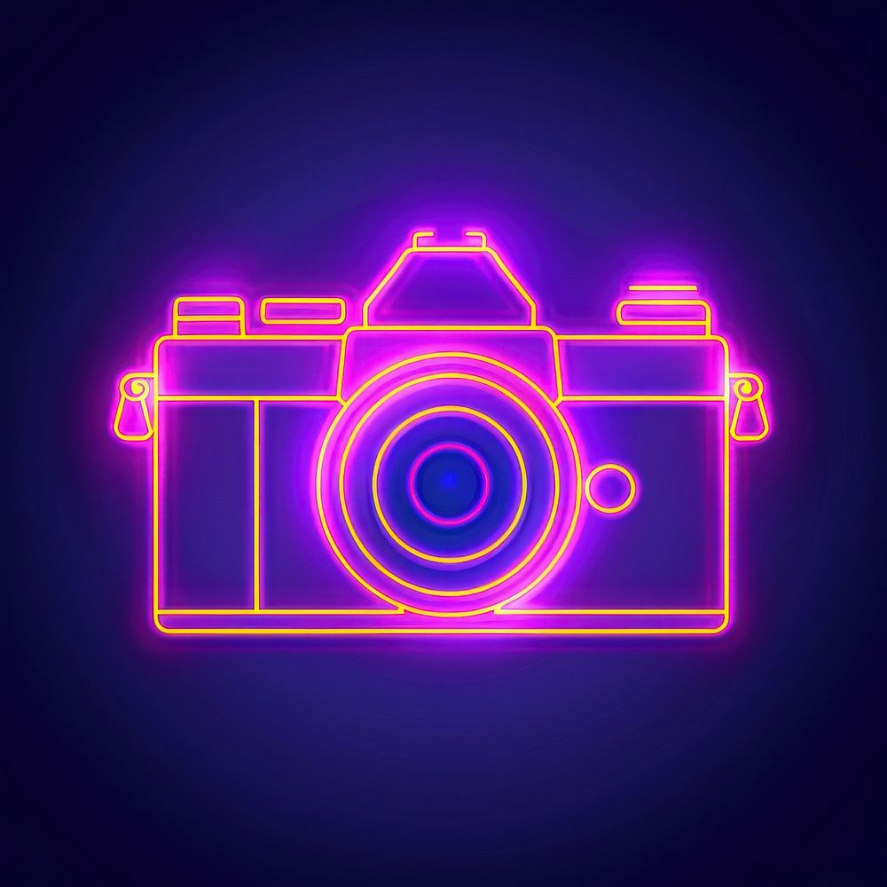 Camera neon scoreboard light. | Free Photo Illustration - rawpixel