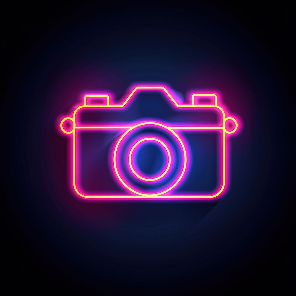 Camera neon scoreboard light. | Free Photo Illustration - rawpixel