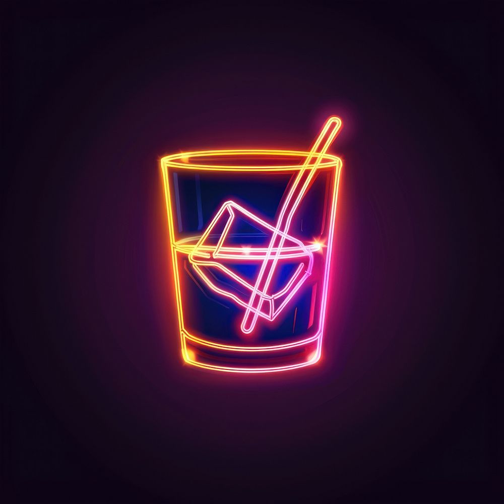Whisky neon lighting. | Free Photo Illustration - rawpixel