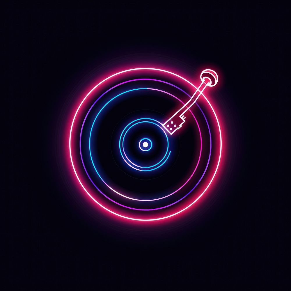 Vinyl neon spiral light. | Free Photo Illustration - rawpixel