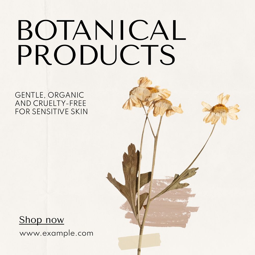 Botanical products Instagram post template | Free Photo - rawpixel