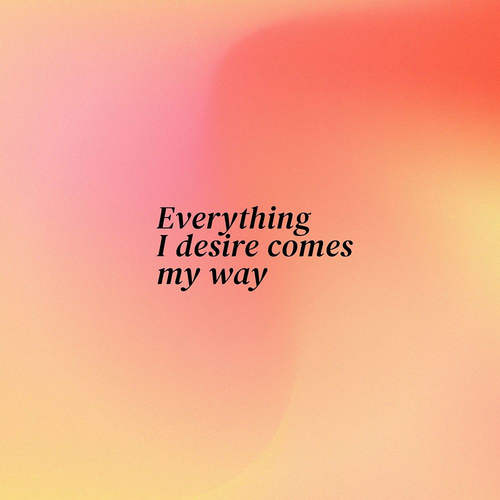 Manifestation quote Instagram post template | Free Photo - rawpixel