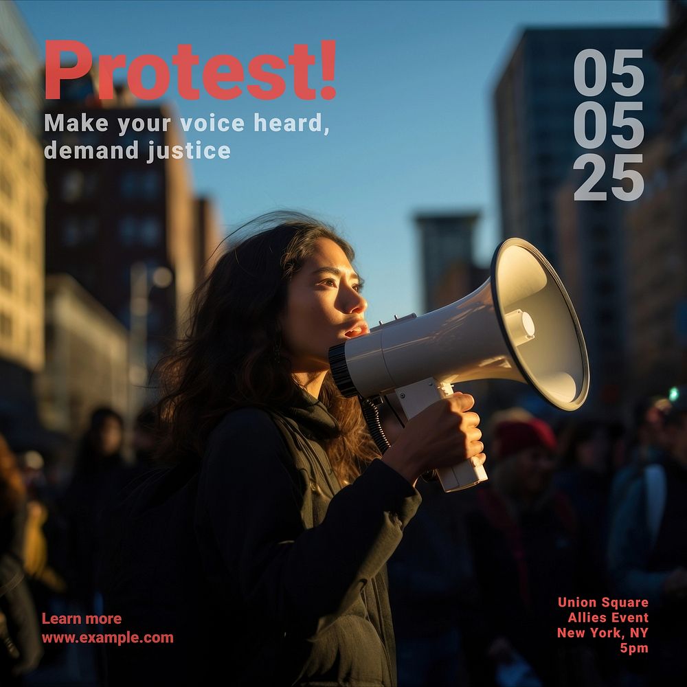 Protest Instagram post template | Premium Photo - rawpixel