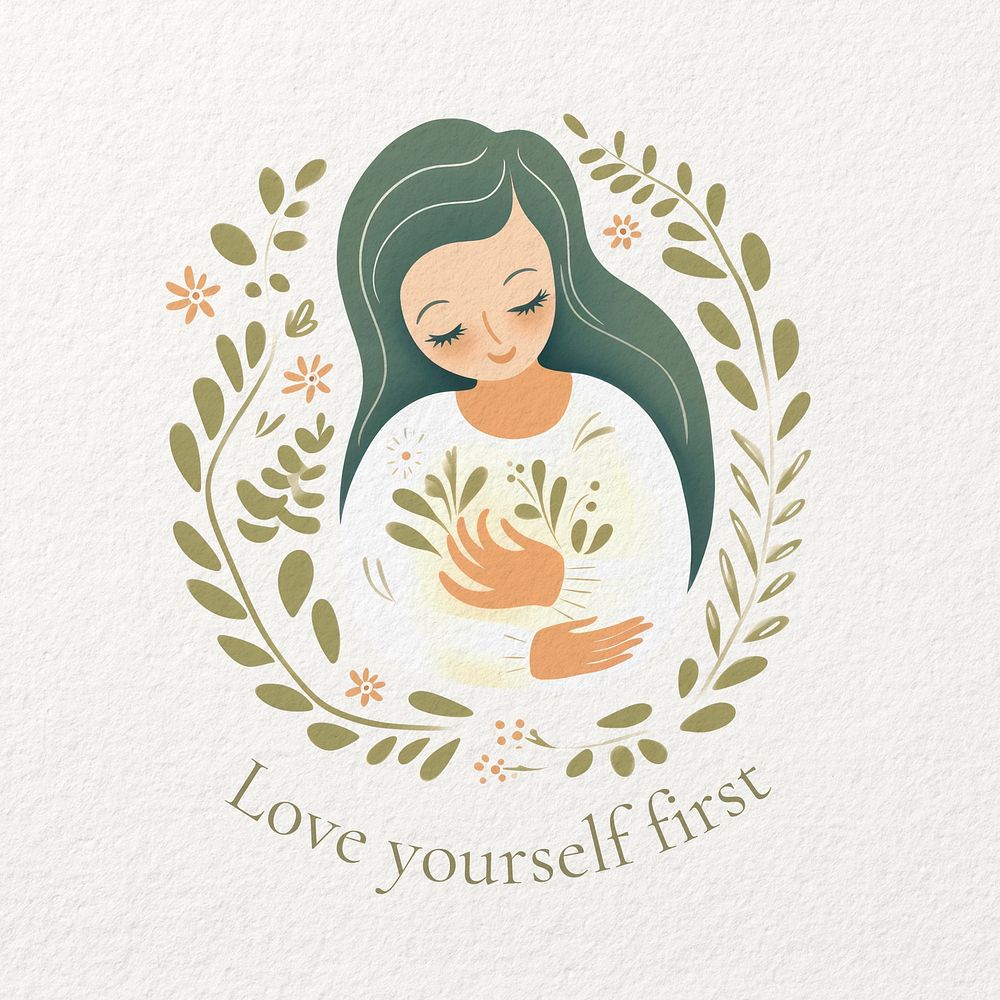 Love yourself first Facebook post | Free Photo - rawpixel