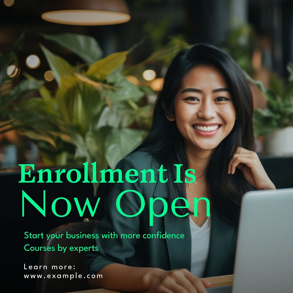 Business course enrollment Instagram post | Free Photo - rawpixel