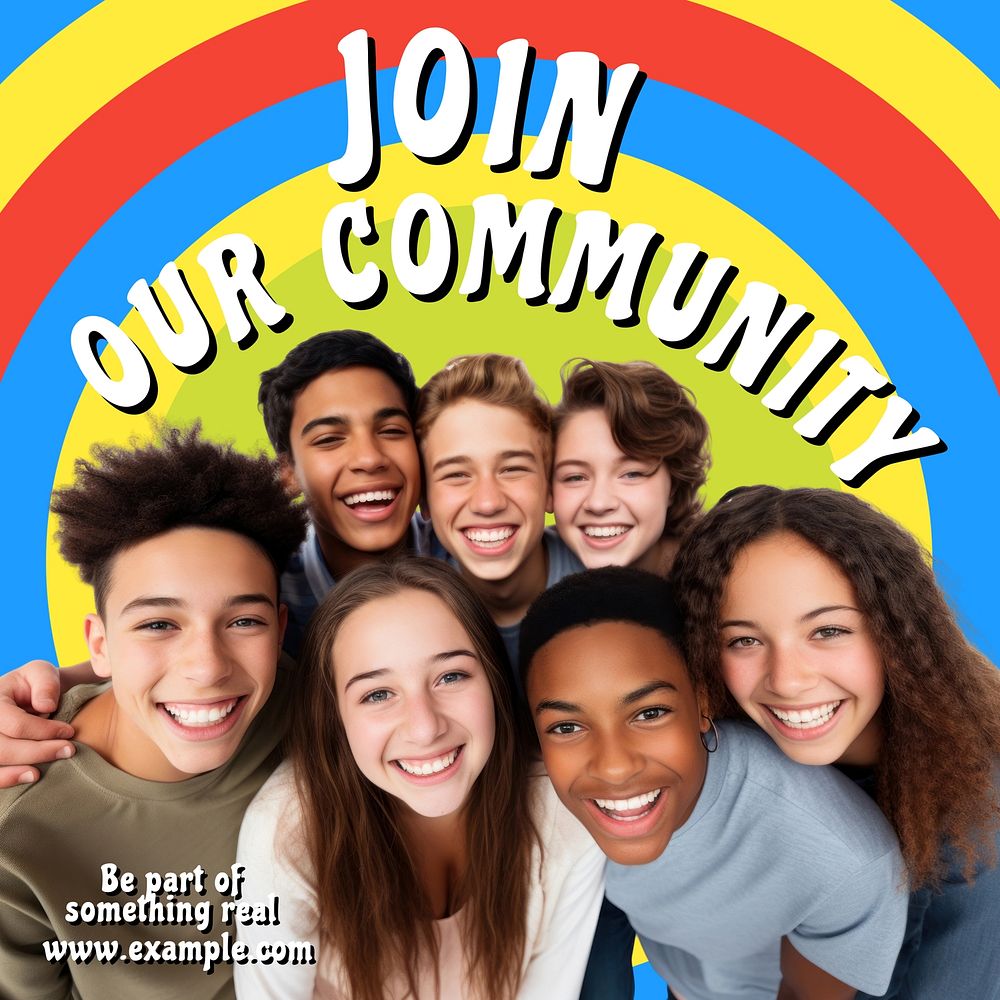 Join non-profit community Facebook post | Free Photo - rawpixel