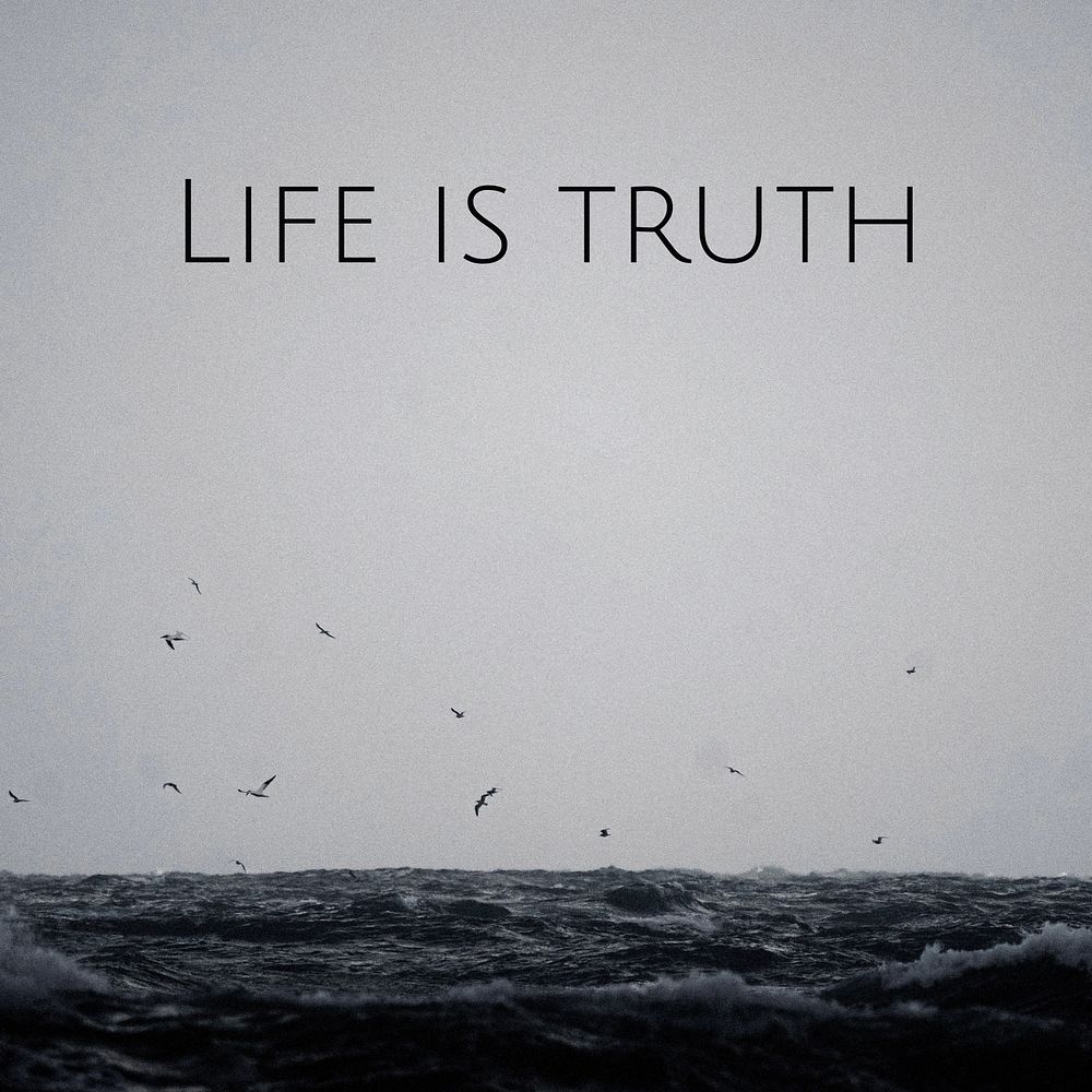 Truth quote Instagram post template | Free Photo - rawpixel