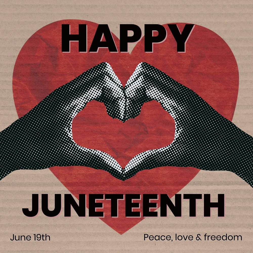 Happy Juneteenth Instagram post template | Free Photo - rawpixel