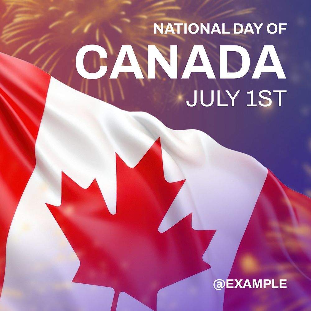 Canada Day Instagram post template | Premium Photo - rawpixel