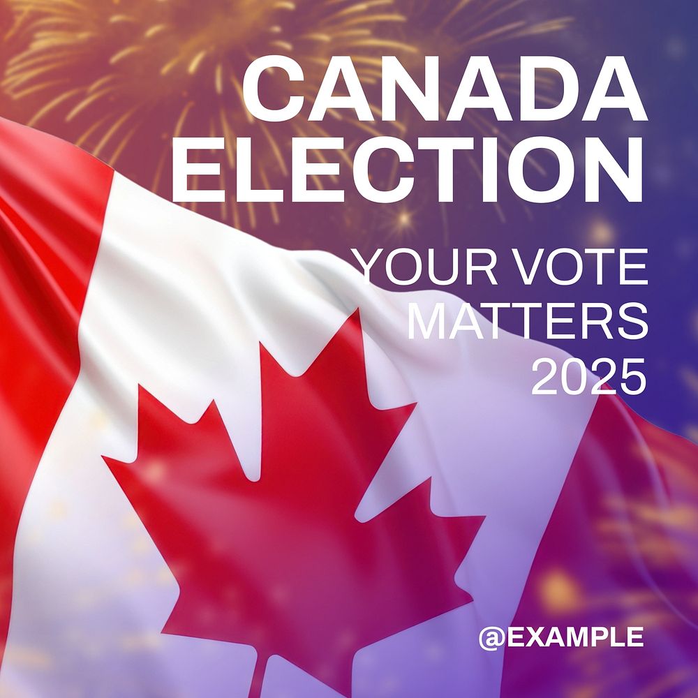 Canada election Instagram post template | Free Photo - rawpixel