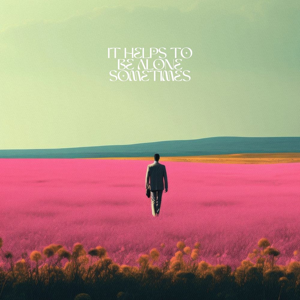 Being alone quote Instagram post | Premium Photo - rawpixel