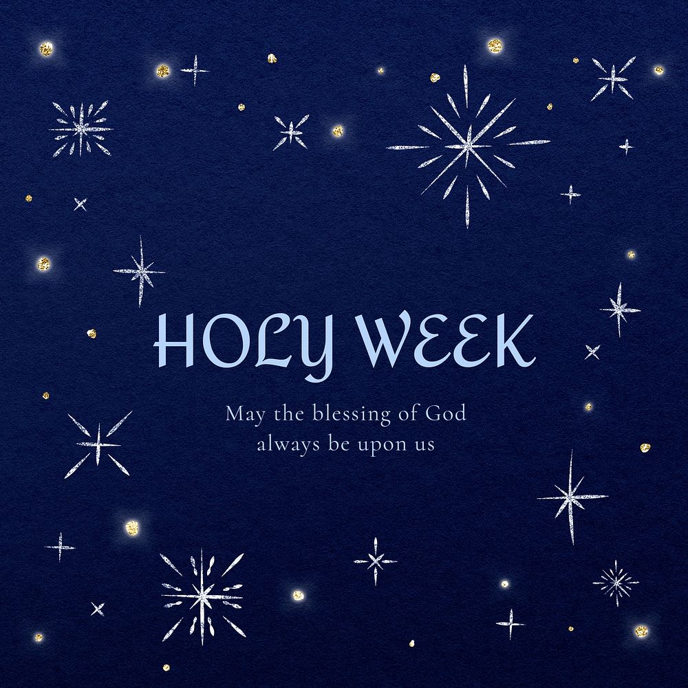 Holy week Instagram post template | Free Photo - rawpixel