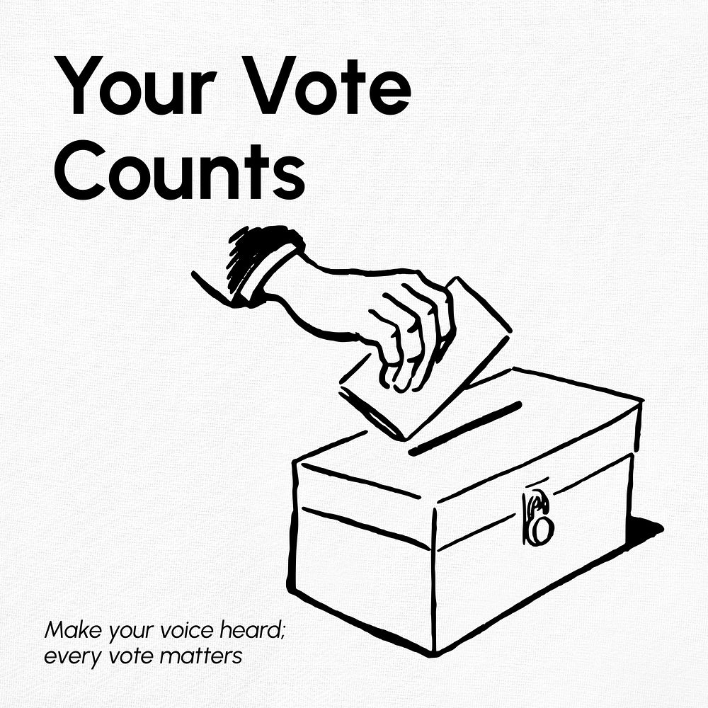 Voting Instagram post template | Free Photo - rawpixel