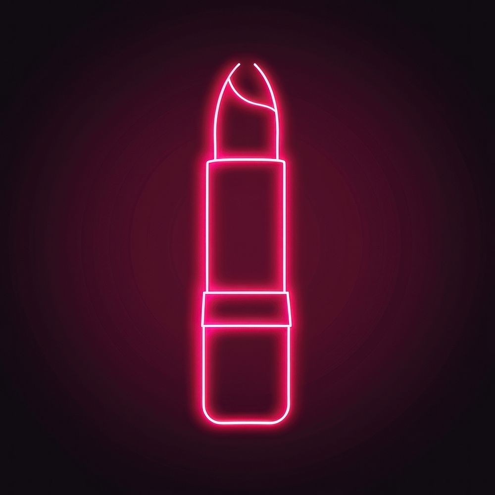 Lipstick icon neon led electronics. | Free Photo Illustration - rawpixel