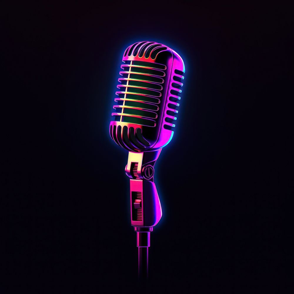 Microphone icon appliance purple device. | Free Photo Illustration ...