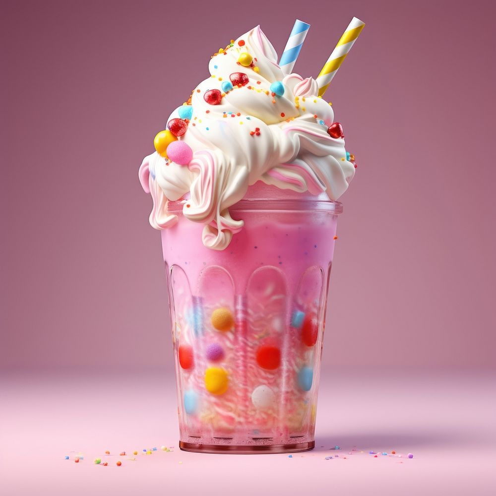 Fruity Pebbles Milkshake milkshake medication | Premium Photo ...