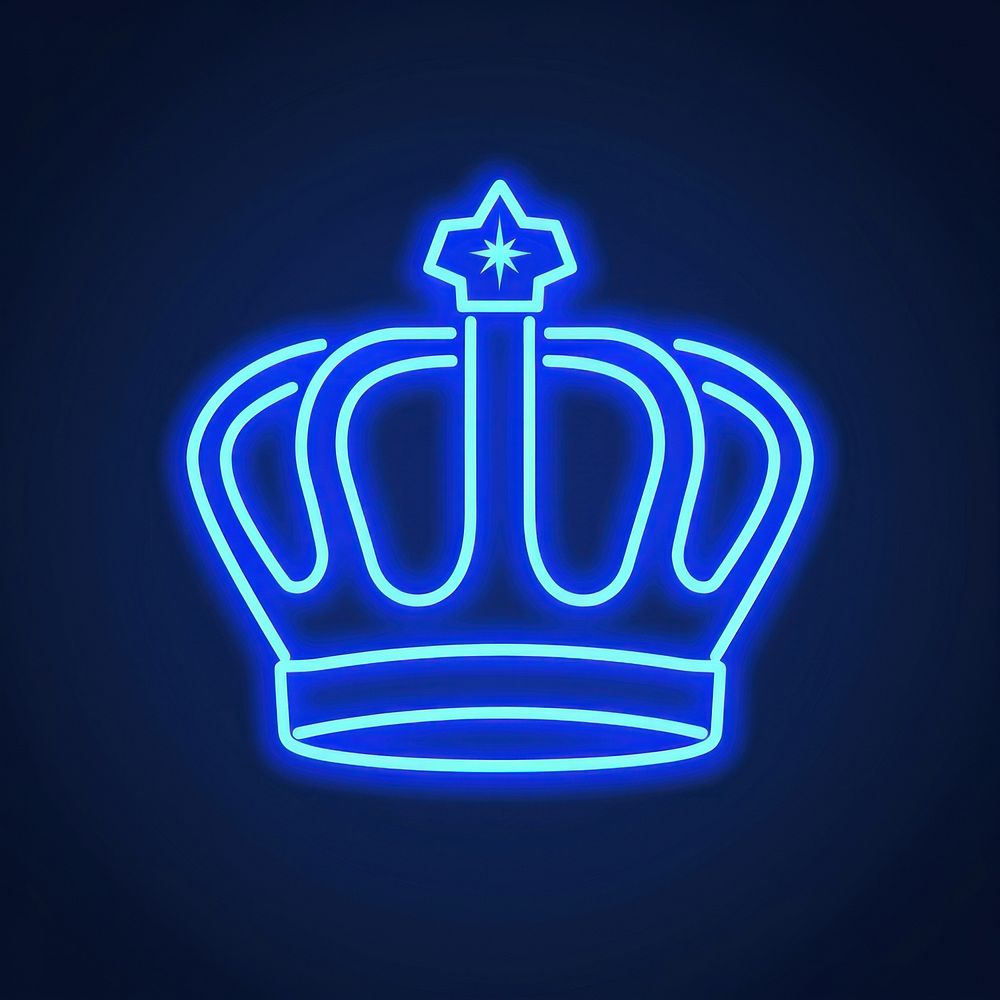Crown icon neon light. | Free Photo Illustration - rawpixel