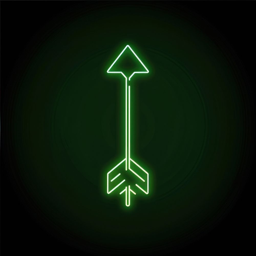 Arrow icon green symbol light. | Free Photo Illustration - rawpixel