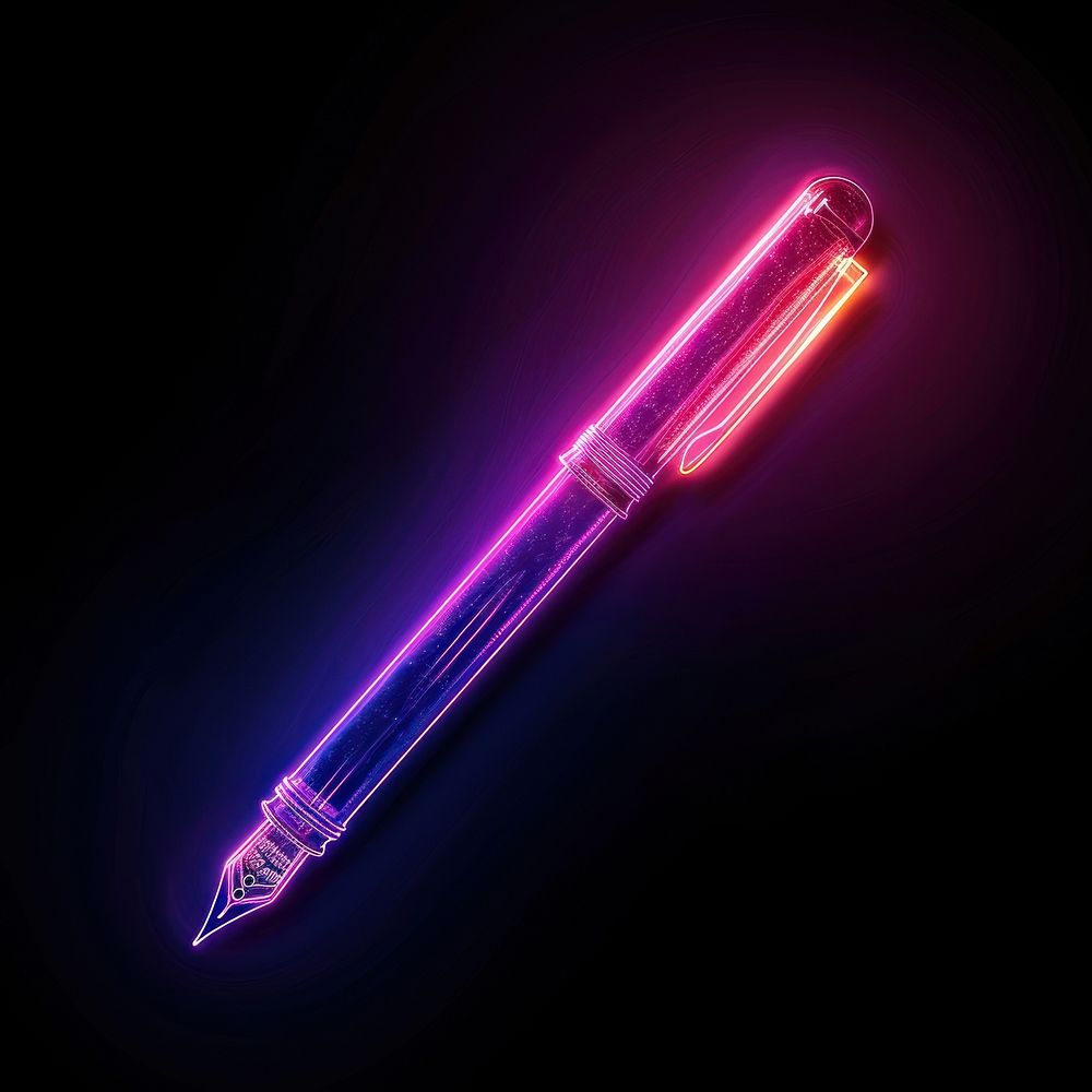 Ink pen light smoke pipe. | Free Photo Illustration - rawpixel