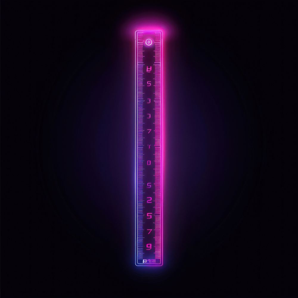 Ruler neon light. | Free Photo Illustration - rawpixel