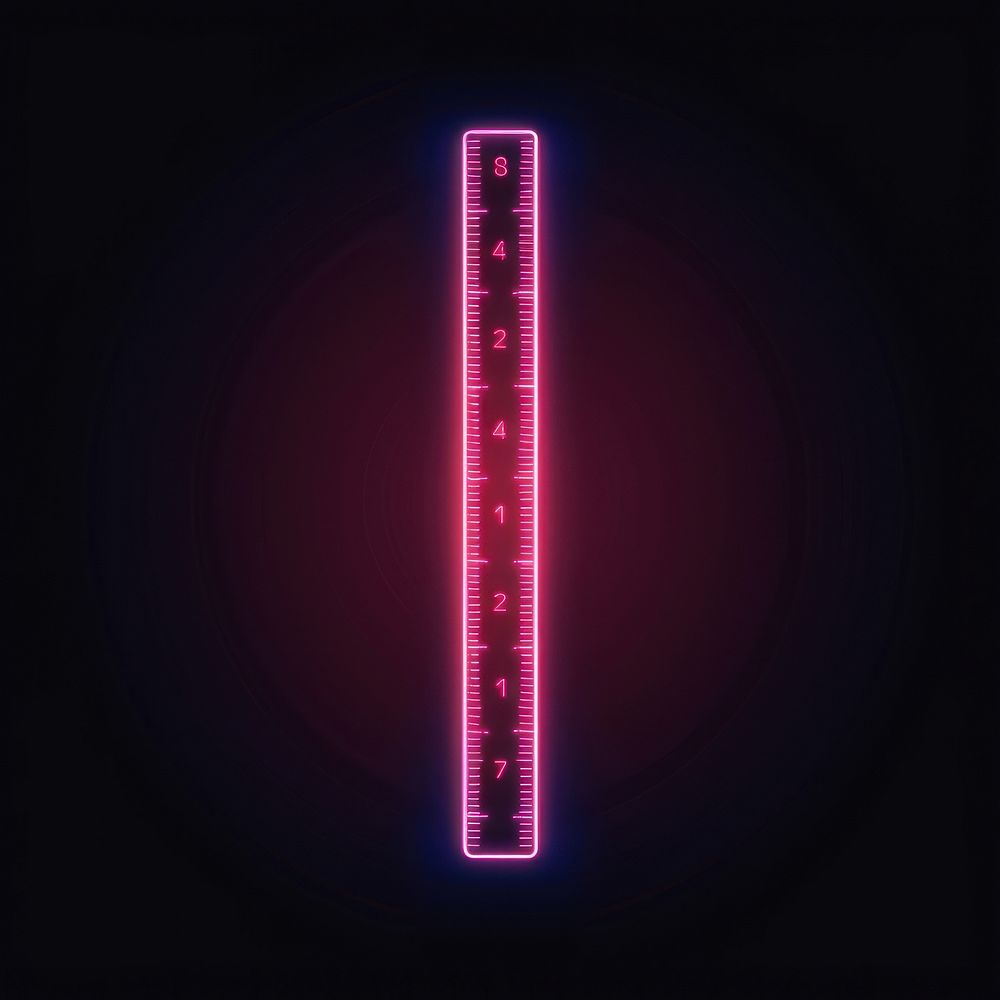 Ruler neon light. | Free Photo Illustration - rawpixel