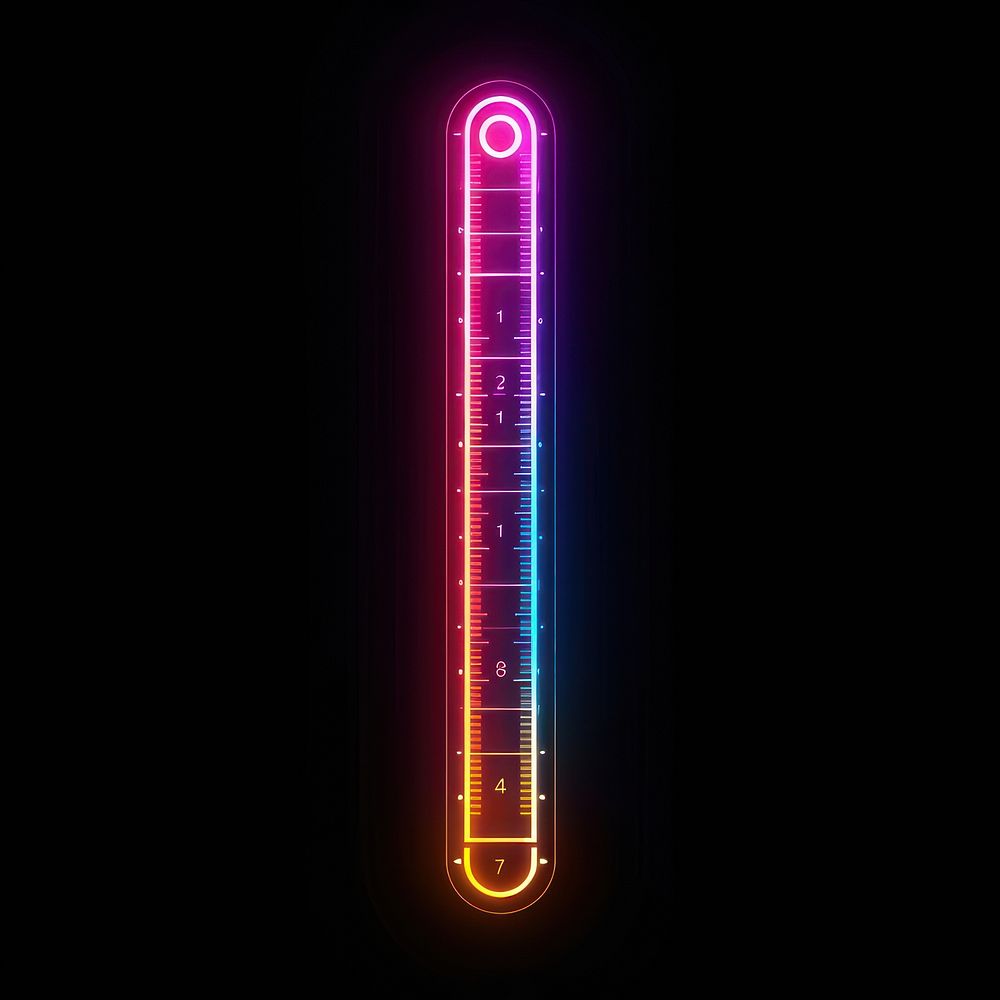 Ruler neon light. | Free Photo Illustration - rawpixel