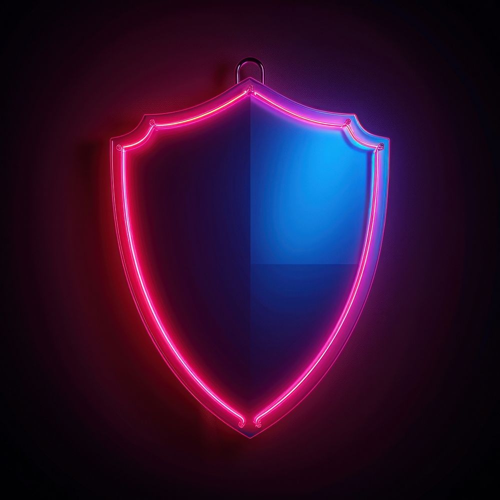 Shield neon astronomy outdoors. | Free Photo Illustration - rawpixel
