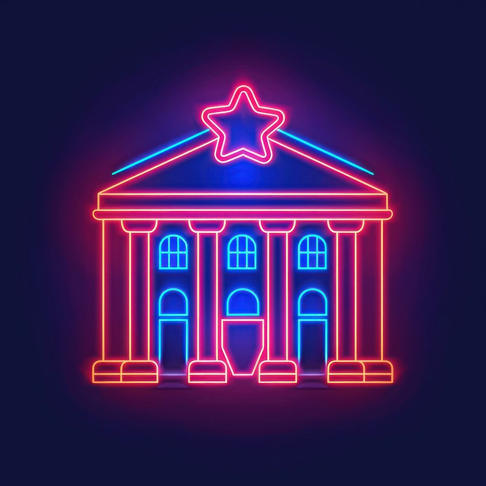 Theater neon scoreboard light. | Free Photo Illustration - rawpixel