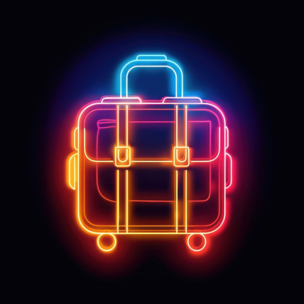 Travel neon lighting. | Free Photo Illustration - rawpixel