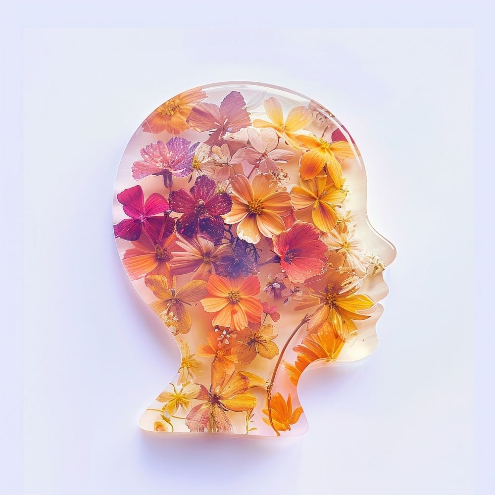 Flower resin child shaped art | Free Photo - rawpixel