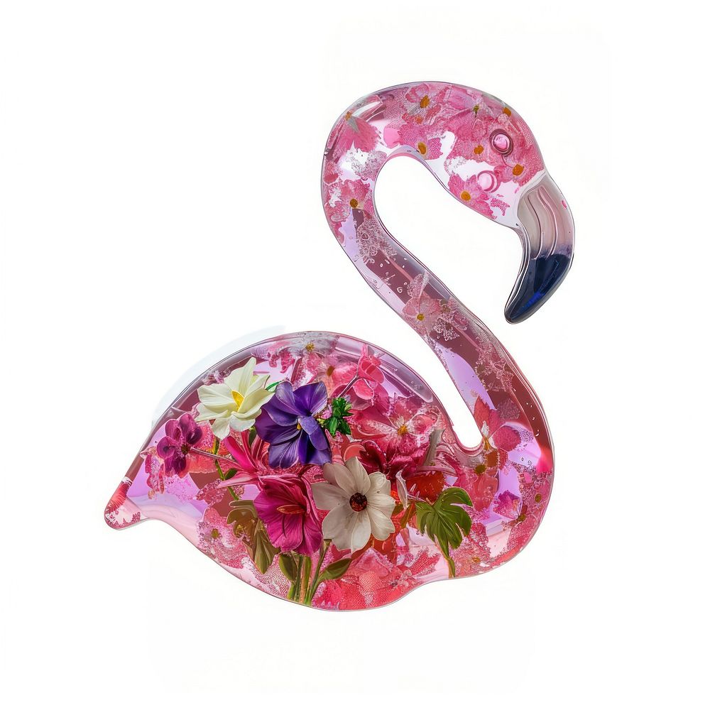 Flower resin flamingo shaped animal | Free Photo - rawpixel
