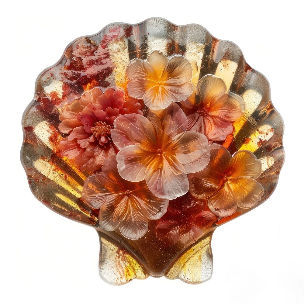 Flower resin sea shell shaped | Free Photo - rawpixel