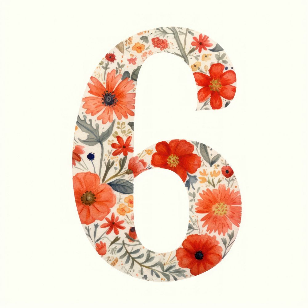 Number 6 text symbol plate. | Free Photo Illustration - rawpixel