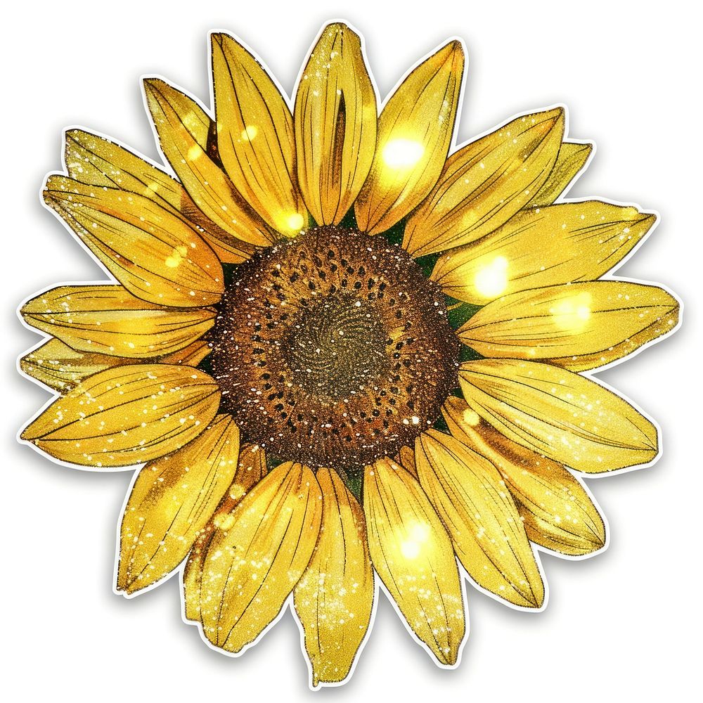 Glitter Sunflower Images | Free Photos, PNG Stickers, Wallpapers ...