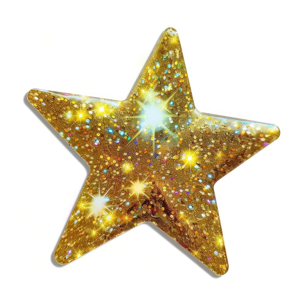 Glitter yellow shooting star real | Free Photo Illustration - rawpixel