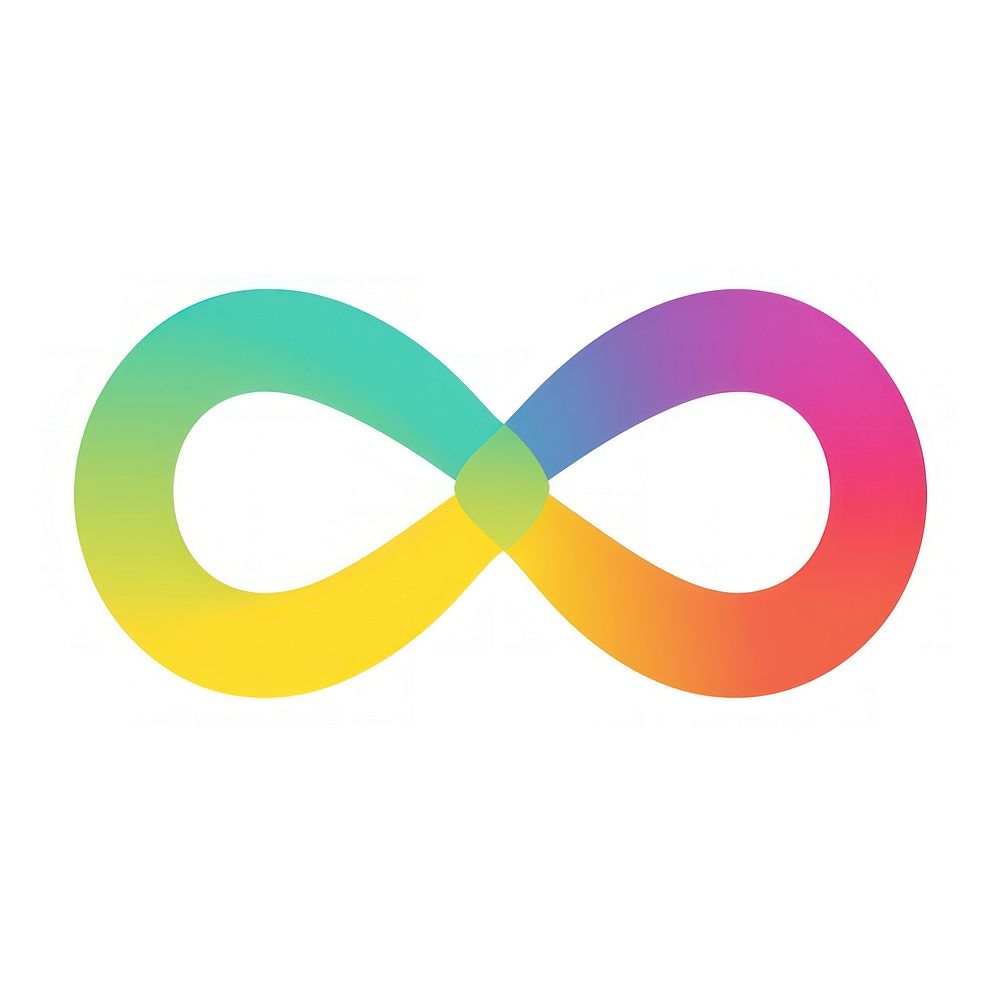Rainbow infinity icon logo. | Free Photo Illustration - rawpixel