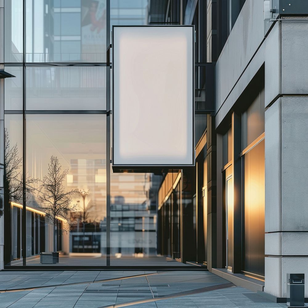 Blank light box sign mockup | Premium Photo - rawpixel