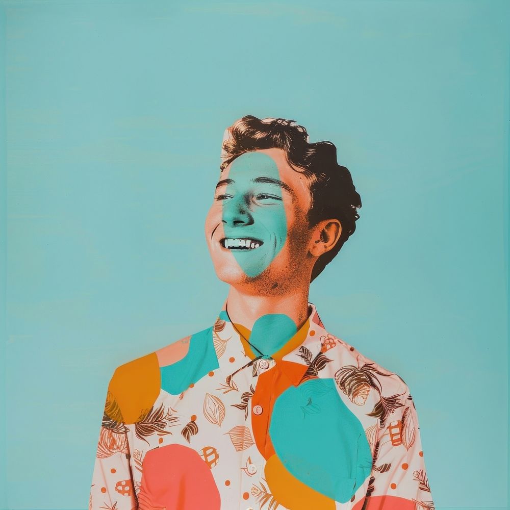 Collage graduation boy laughing person | Free Photo Illustration - rawpixel